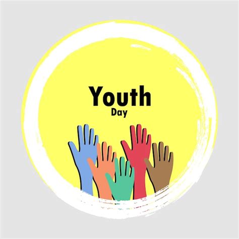 Ilustración vectorial del día internacional de la juventud Vector