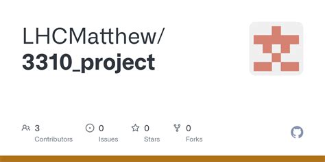 Github Lhcmatthew3310project