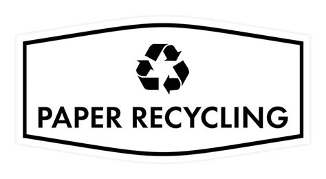 Paper Recycling Sign
