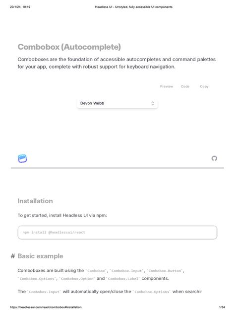 Headless Ui Unstyled Fully Accessible Ui Components Pdf Computer
