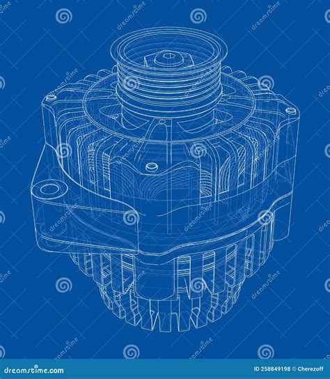 car generator vector stock illustration illustration of power 258849198