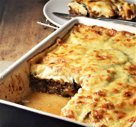 Vegetarian Moussaka Mushrooms And Lentils Everyday Healthy Recipes