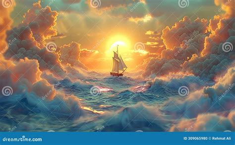 Sailor Blue And Mint Wallpaper 3d Render Stock Illustration