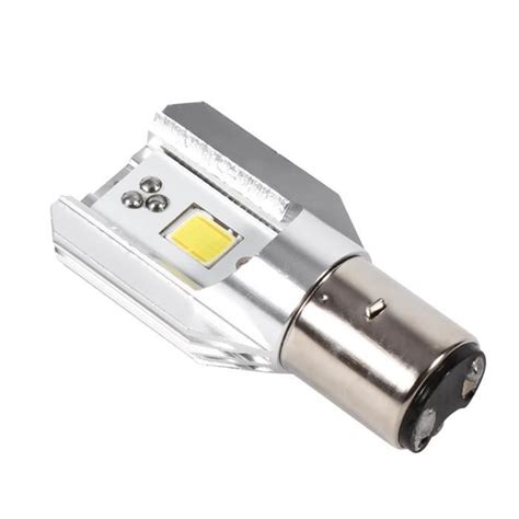 Phare De Moto COB Phare LED De Moto BA20D Blub Feux De Route Feux De