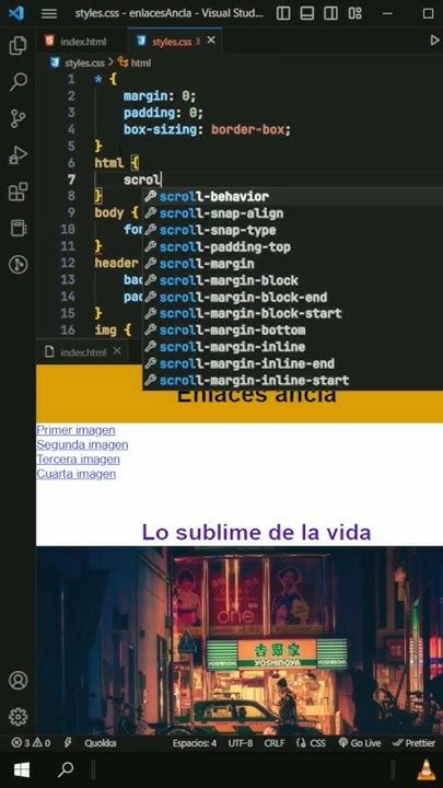 Animación En El Scroll Con Css Desarrolloweb Html5 Html Css Css3