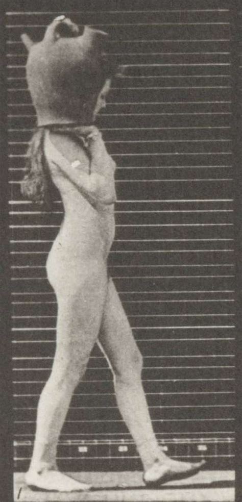 Nude Woman Removing A Water Jar From Shoulder To The Ground And Turning Rbm QP M A