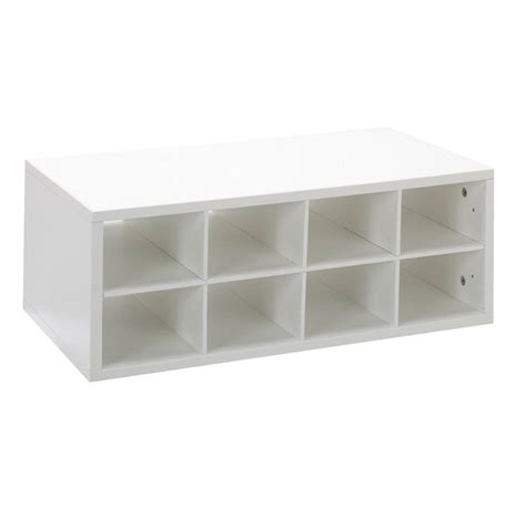 Double Hang O Box Cubby Unit White Organize It