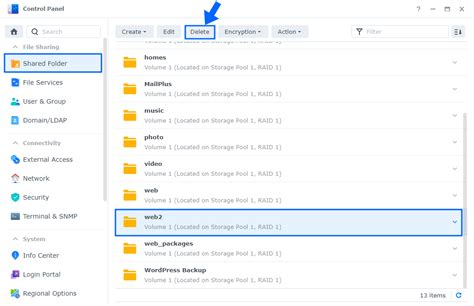 Synology How To Delete Shared Folder On Dsm 7 Marius Hosting