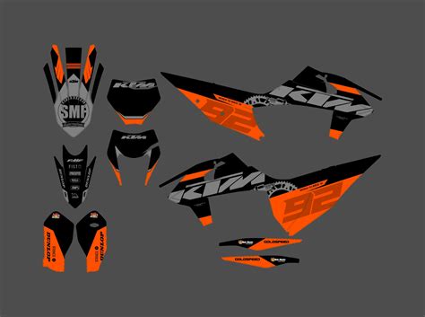 Kit déco KTM EXC EXC F 2020 2023 Tool Boutique Kit Déco Moto