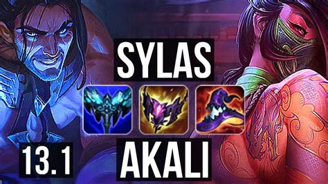 SYLAS Vs AKALI MID 19 3 12 Legendary 300 Games EUW Master 13