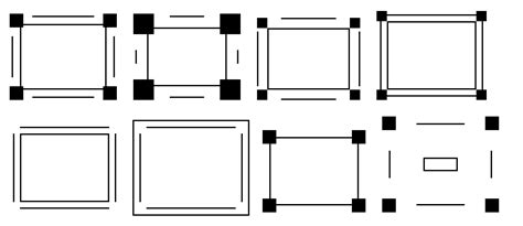 Html How To Make Border With Square On Corners Stack Overflow