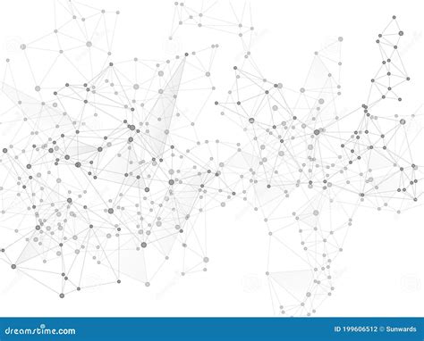 Gometric Plexus Structure Cybernetic Concept Stock Vector Illustration Of Grey Connect