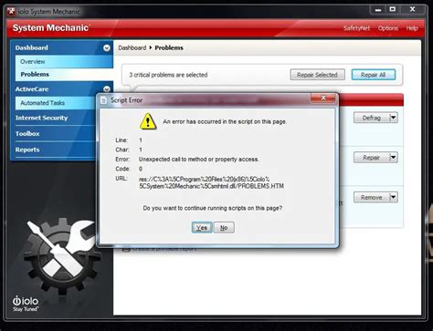 System Mechanic Cleaning File Error Techyv