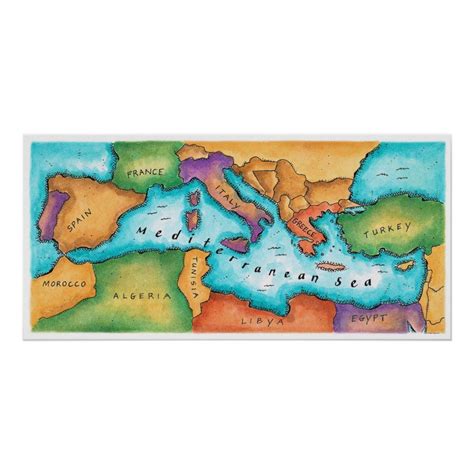 Map Of Mediterranean Sea Jennifer Thermes Assetid Wov034 Moroccan