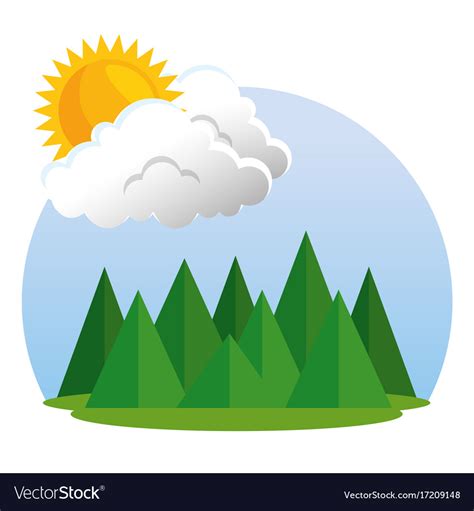 Summer Season Weather Forecast Concept Royalty Free Vector