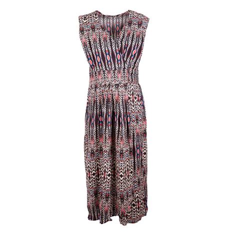 Robe Longue Imprimée éthnique Femme Deeluxe 74 à Prix Dégriffé