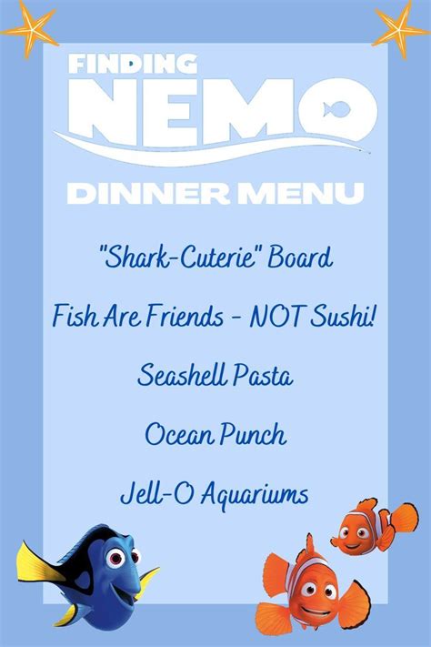 Finding Nemo Themed Dinner Artofit