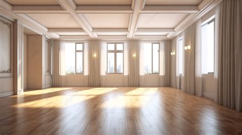 私人住宅中的空房間令人驚嘆的室內 3d 渲染 室内建筑 现代房子 房间门背景圖片和桌布免費下載