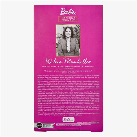 Barbie Doll Honoring Late Native American Chief Wilma Mankiller Says