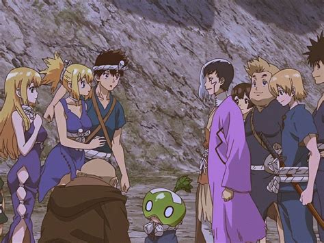 Dr Stone ↝ Senku Ishigami Tsukasa Shishio Taiju Oki Yuzuriha Ogawa Chrome Gen Asagiri