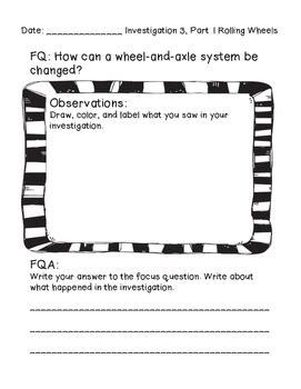 Balance And Motion Science Notebook FOSS By Especially In Elementary