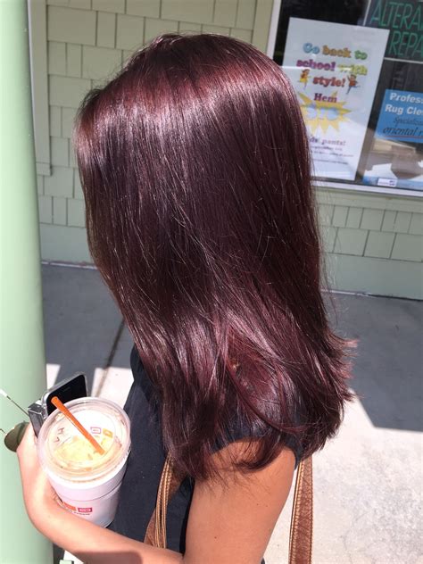 Eggplant Brown Hair Color New Burgundyeggplant Hair Color Eggplant Colored