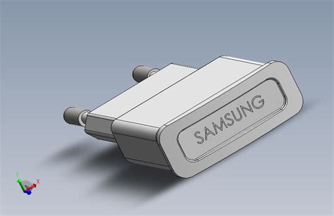 三星充电插头solidworks 2016模型图纸下载 懒石网