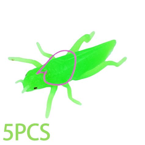 5 10pcs Set Tpr Soft Rubber Simulation Grasshopper Grandado