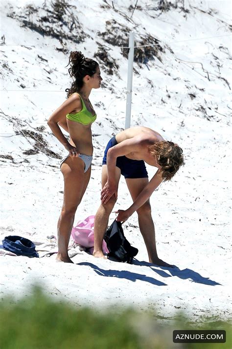 Tiger Lily Hutchence With Pond Frontman Nick Allbrook At The Beach In