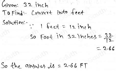 Solved 32 In Ft [math]