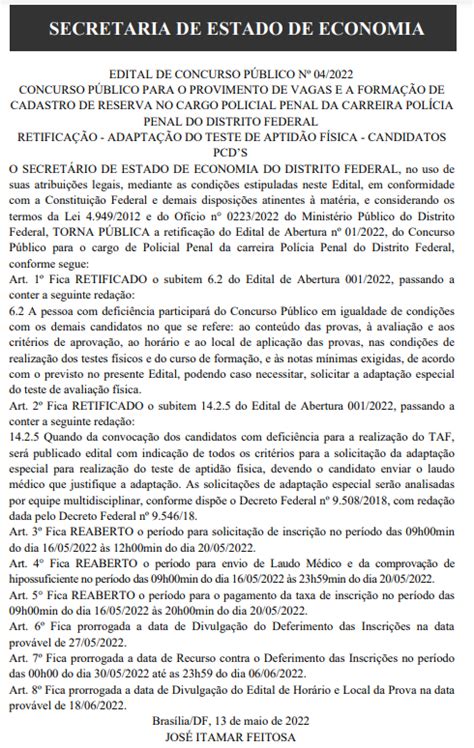 Edital Polícia Penal Df Provas Aplicadas 1179 Vagas