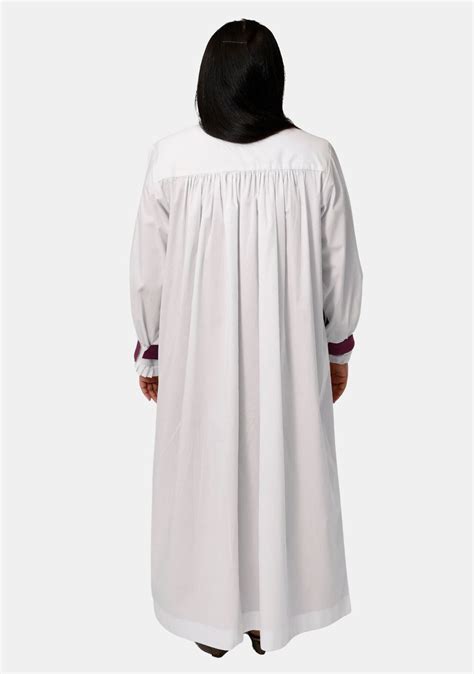 Womens Anglican Rochet With Royal Blue Cuff Eclergys™