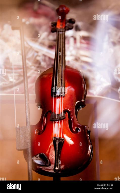 Miniature Classical Violin Musical Instrument Stock Photo Alamy