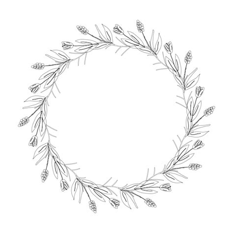 Premium Vector Spring Plants Outline