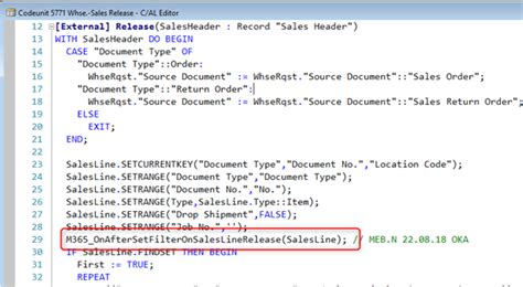 Event Request Codeunit 5771 1 New Event · Issue 3657 · Microsoftal