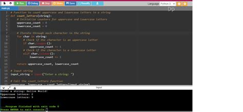 Python Program To Count Number Of Uppercase And Lowercase Letters In A String