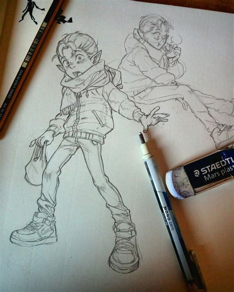 Daimos Sketch Pencil Original Oc Drawing Drawings Art