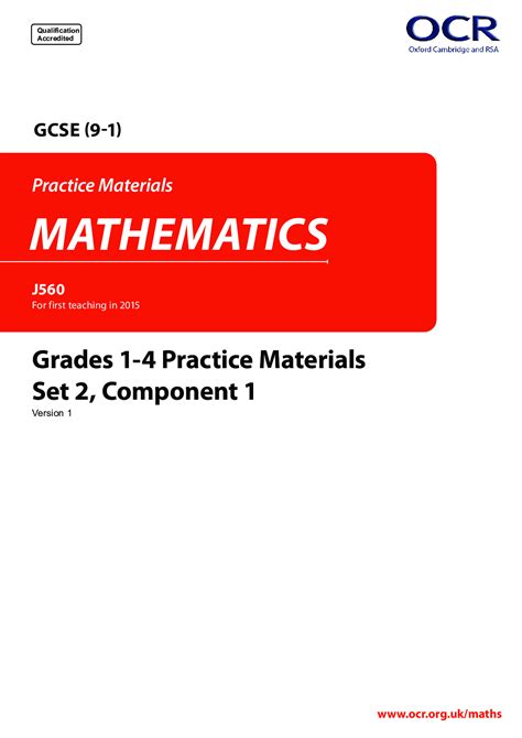 Gcse 91 Mathematics J56005 Paper 5 Higher Tier Practice Paper Set 2