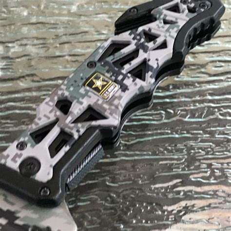 Official Us Army Spring Assisted Military Tactical Tanto Pocket Knife