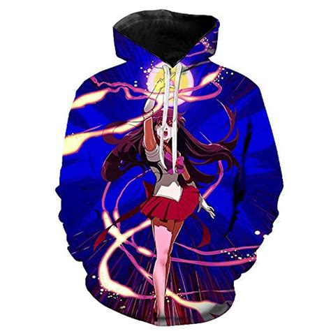 Anime Sailor Moon Hoodie Sailor Mars 3d Print Pullover Hoodie Anime