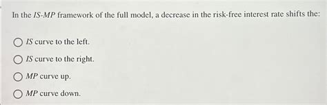 solved in the is mp ﻿framework of the full model a decrease