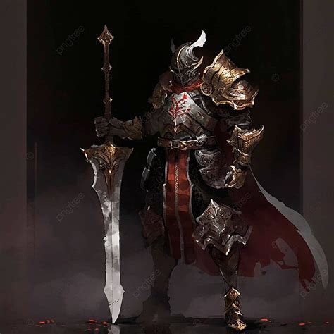 A Formidable Warrior Donning Elaborate Armor In A Fantasy Fashion Photo