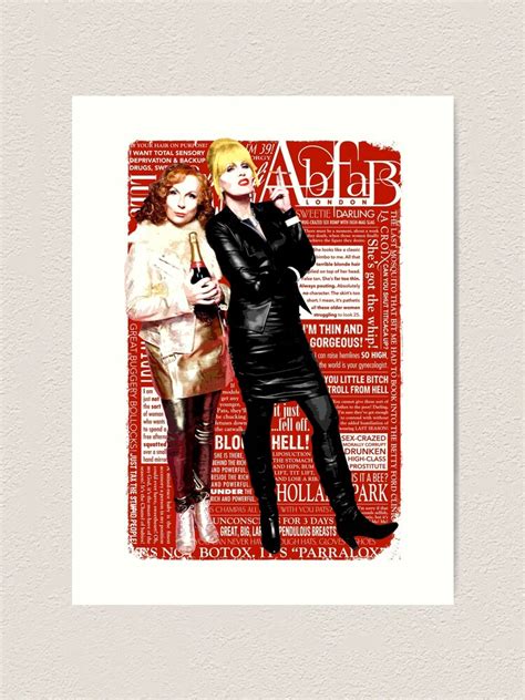 Absolutely Fabulous Sweetie Darling Patsy And Edina Ab Fab Typography Quotes Abfab Bbc