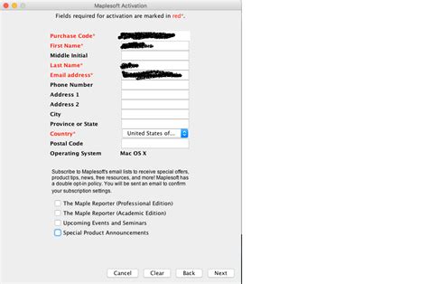 Activation Code Maple