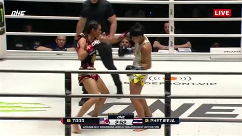 Spoiler Janet Todd Vs Phetjeeja Atomweight Kickboxing Championship