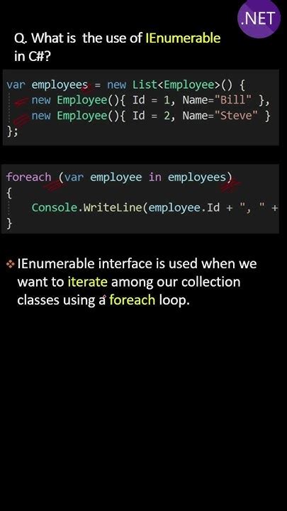 What Is The Use Of Ienumerable In C Youtube