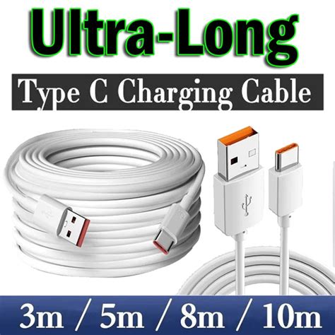 Extra Long Type C Cable Practical 3m5m8m10m Ultra Long Data Cord