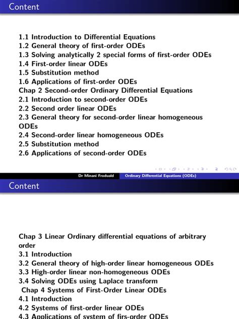 Odes Pdf Pdf Ordinary Differential Equation Differential Equations