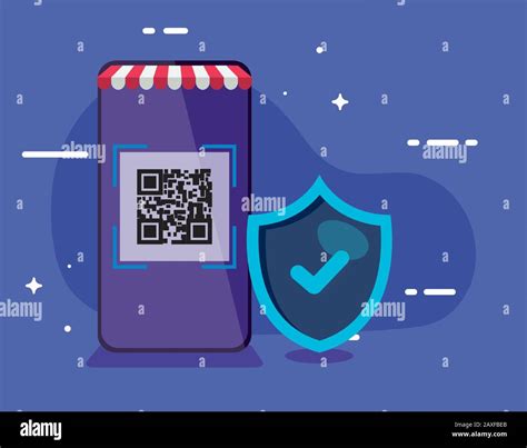 Smartphone With Scan Code Qr Stock Vector Image Art Alamy