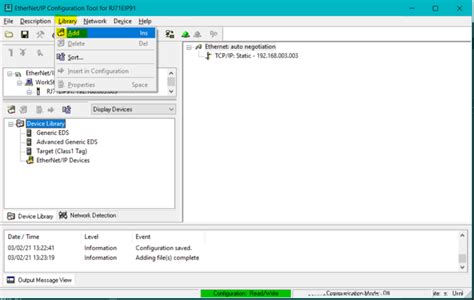 rj71eip91 ethernet ip connection with nz2ft eip